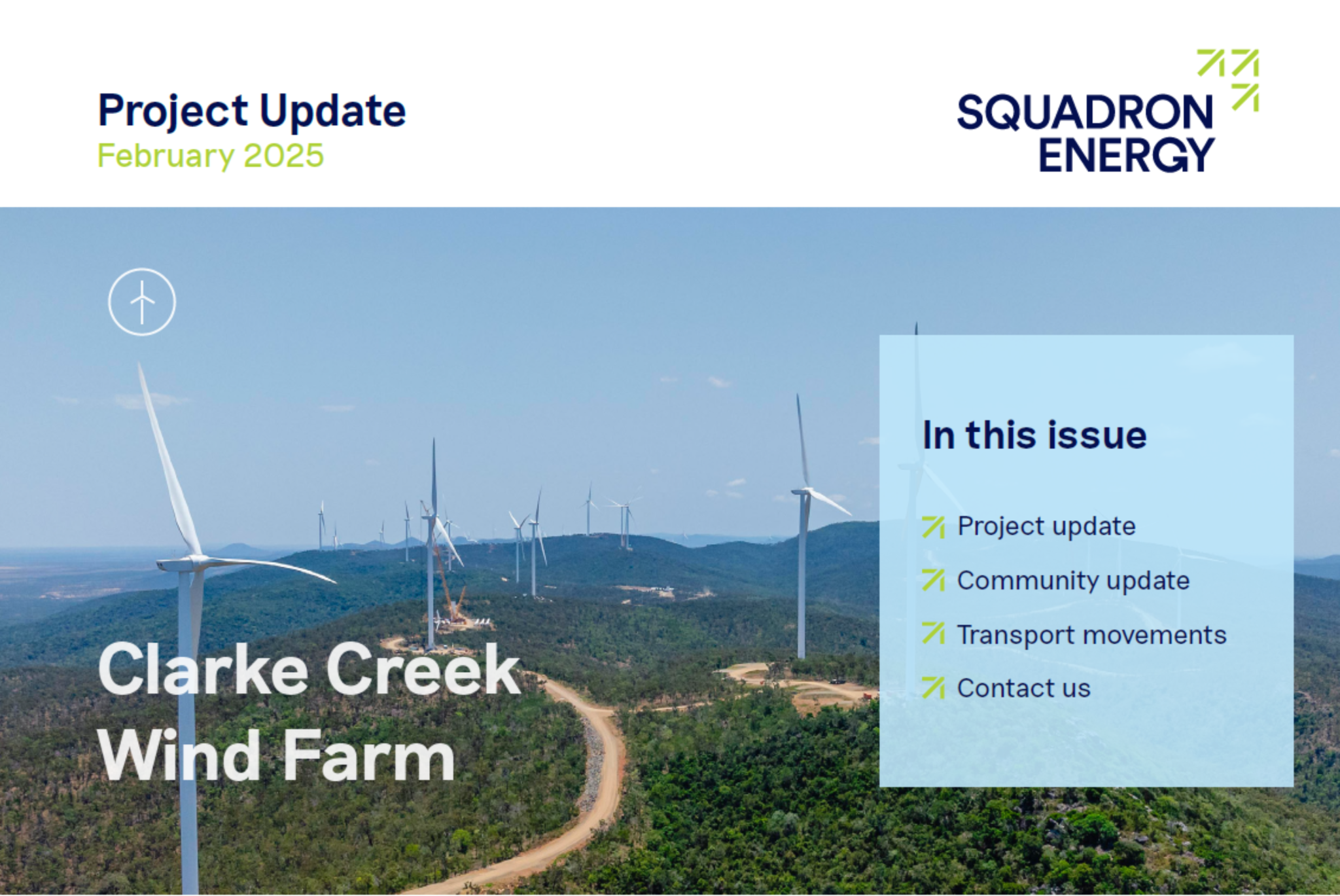 Clarke Creek Wind Farm | Squadron Energy